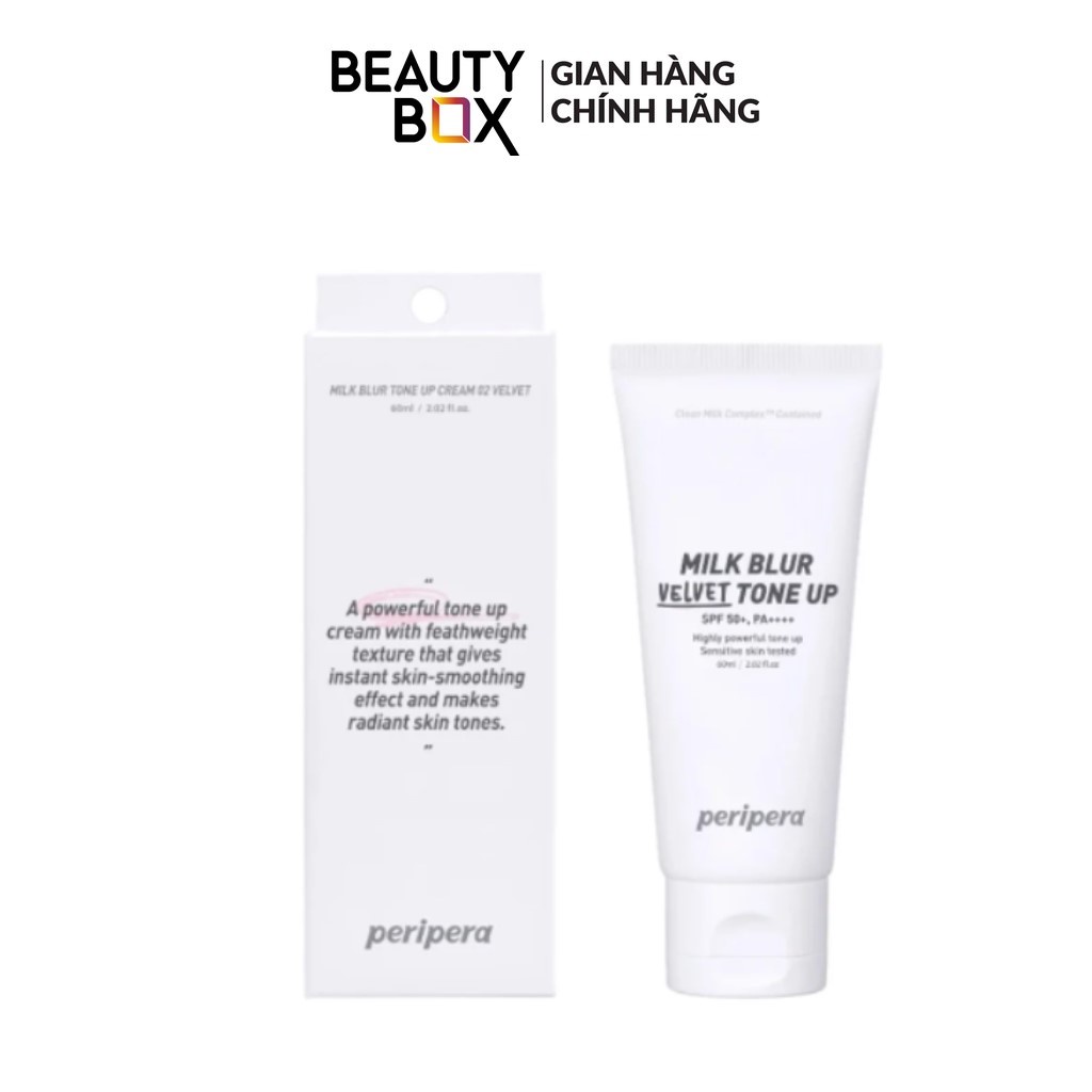 Kem Lót Nâng Tông Da Peripera Milk Blur Tone Up Cream 60Ml | Shopee Việt Nam