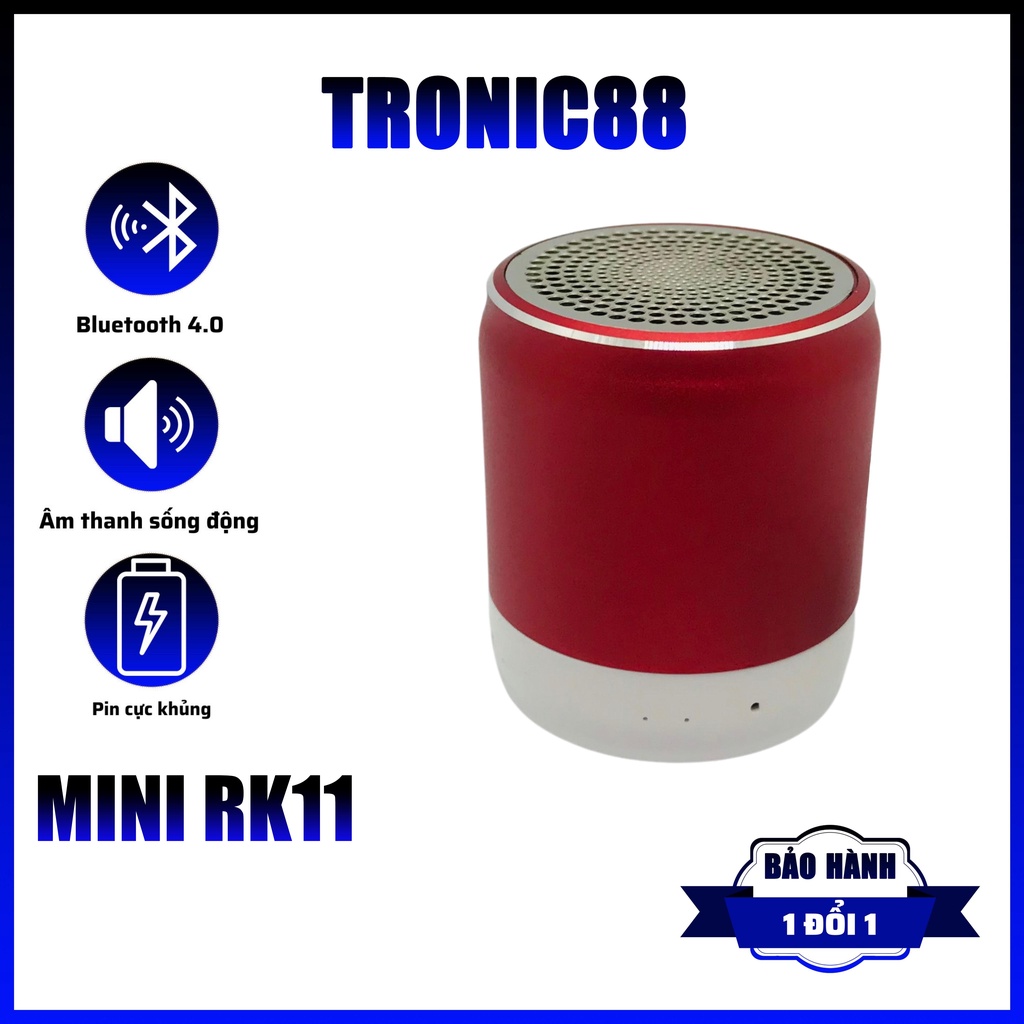 [BH 1 ĐỔI 1] Loa Bluetooth Mini RK11 Vỏ Kim Loại Cực Sang, Siêu Nhỏ Gọn ...