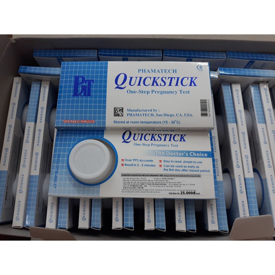 [CHÍNH HÃNG] QUE THỬ THAI NHANH QUICKSTICK - ĐỘ NHẠY VÀ ĐỘ CHÍNH XÁC ...