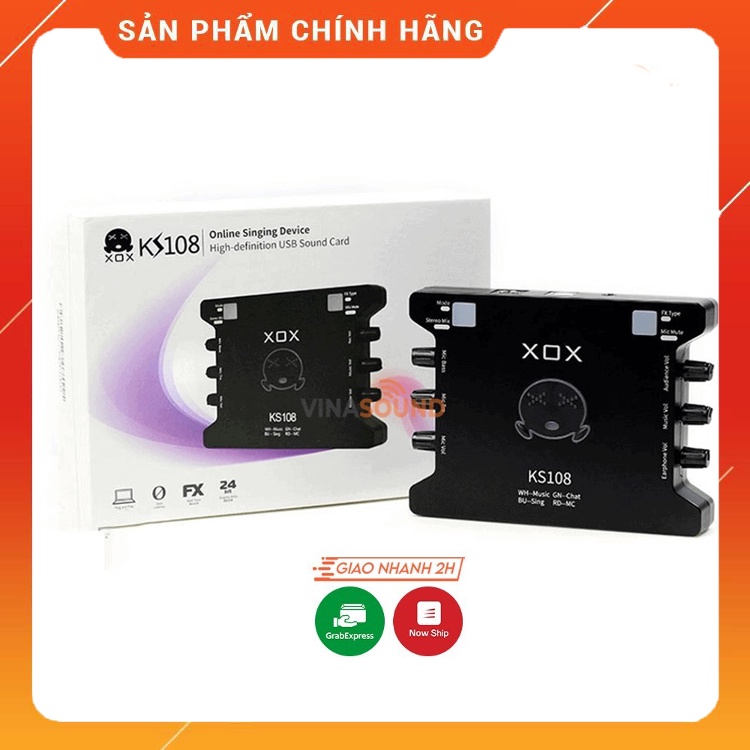 Sound Card XOX KS108 Bản Tiếng Anh. Chuyên Dùng Thu Âm, Karaoke ...