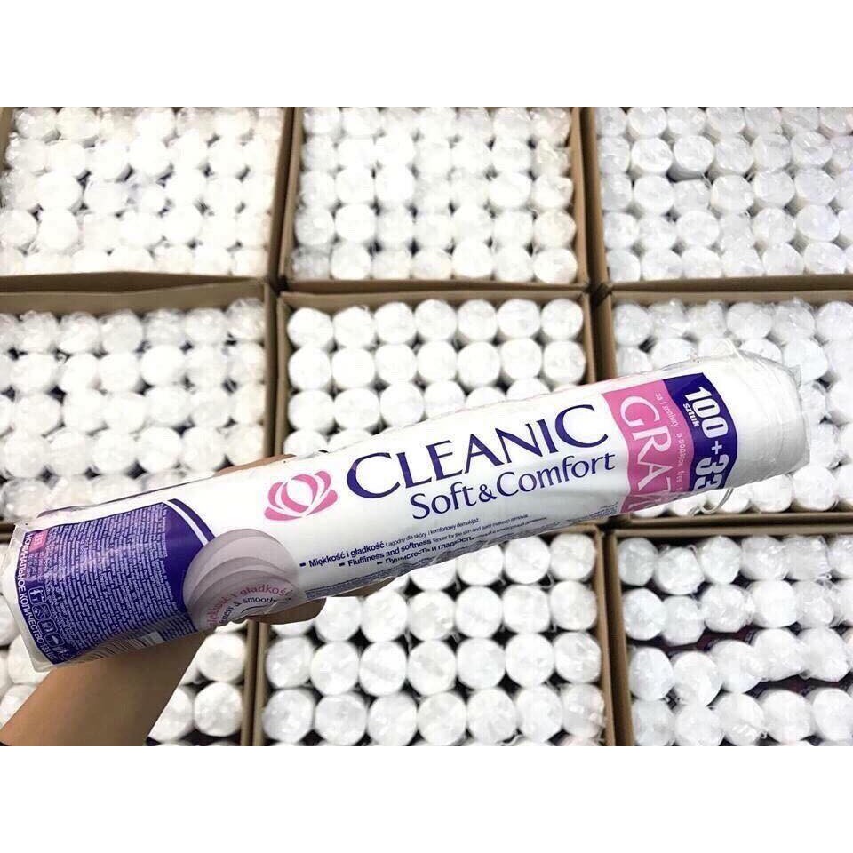 Bông tẩy trang Cleanic Soft & Comfort | Shopee Việt Nam