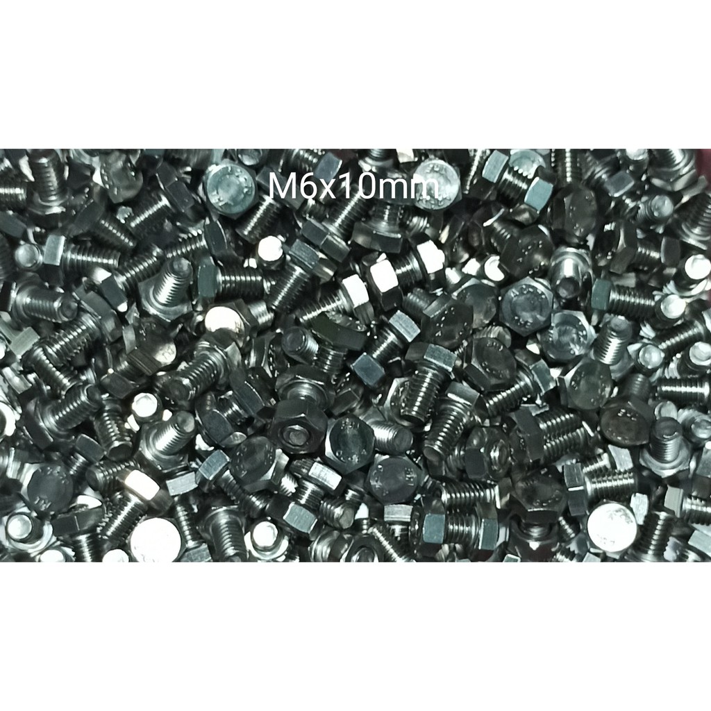 M6x10 , M6x15 , M6x20 , M6x30 , M6x40 INOX 304 COMBO 50 Bộ Bulong ...
