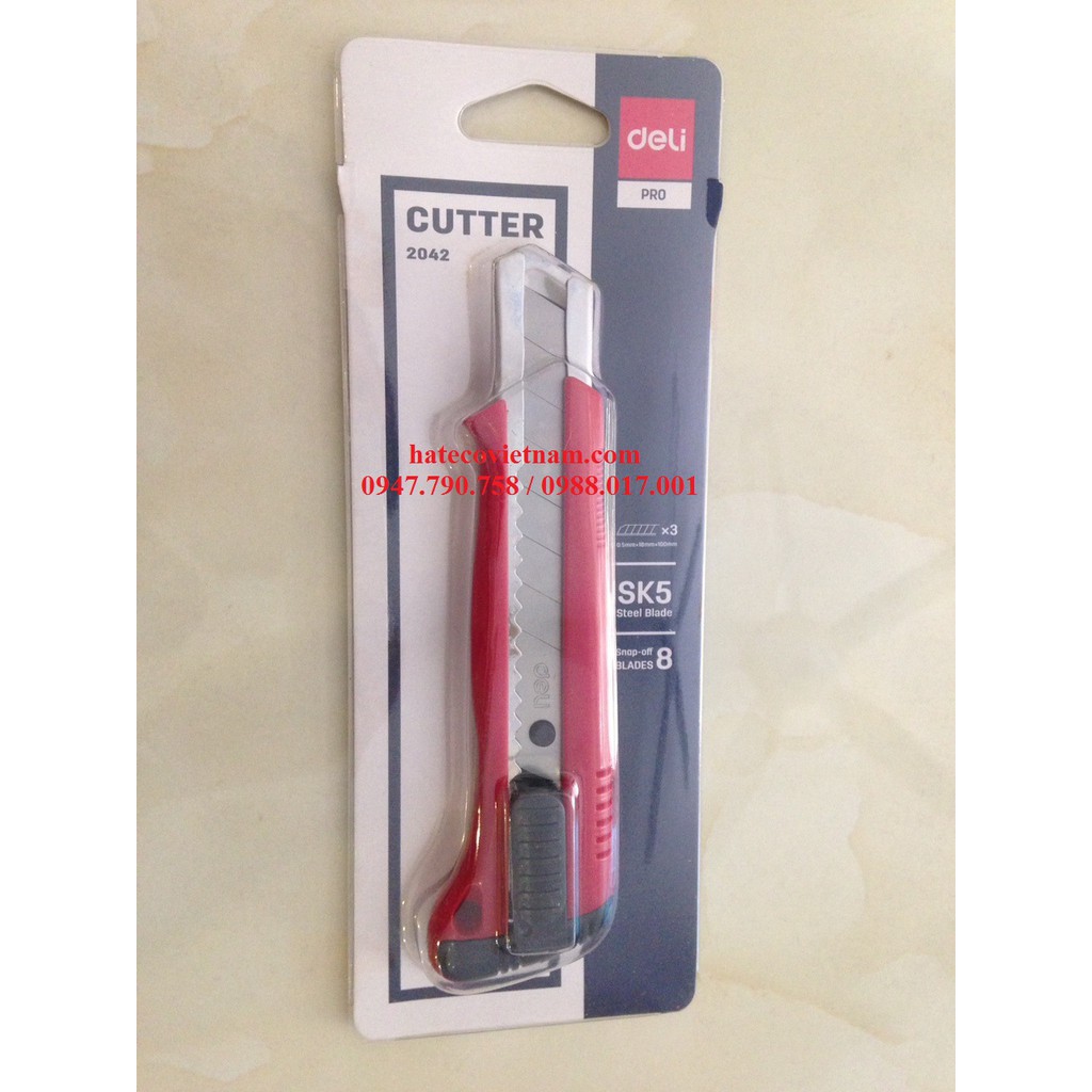 Dao rọc giấy Deli 2042 (18mm) - Dao trổ HÀNG CHÍNH HÃNG | Shopee Việt Nam