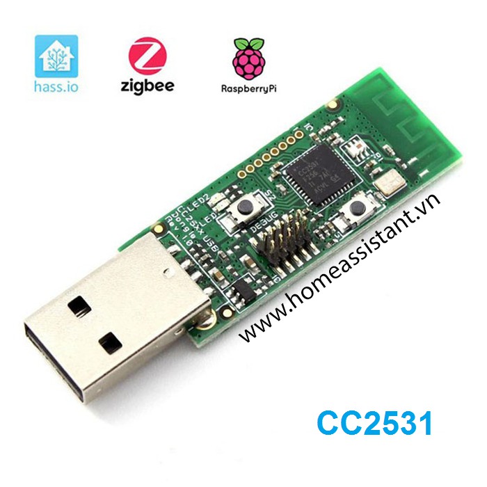 USB Zigbee CC2531 Flash Zigbee2MQTT (Hỗ trợ HomeAssistant) ZHA Hass ...