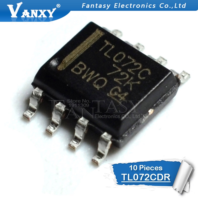 Bộ 10 Linh Kiện Khuếch Đại Kép tl072cdr sop8 tl072c sop tl072 smd 072Cc ...
