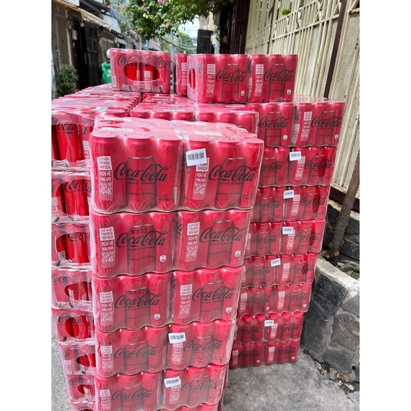 Thùng 24 lon Coca Zero 320ml - Loại mới | Shopee Việt Nam