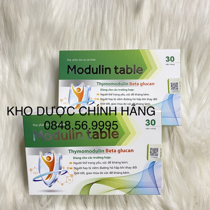 Modulin table - Thymomodulin Beta glucan hộp 30 viên nang - Tăng sức đề ...