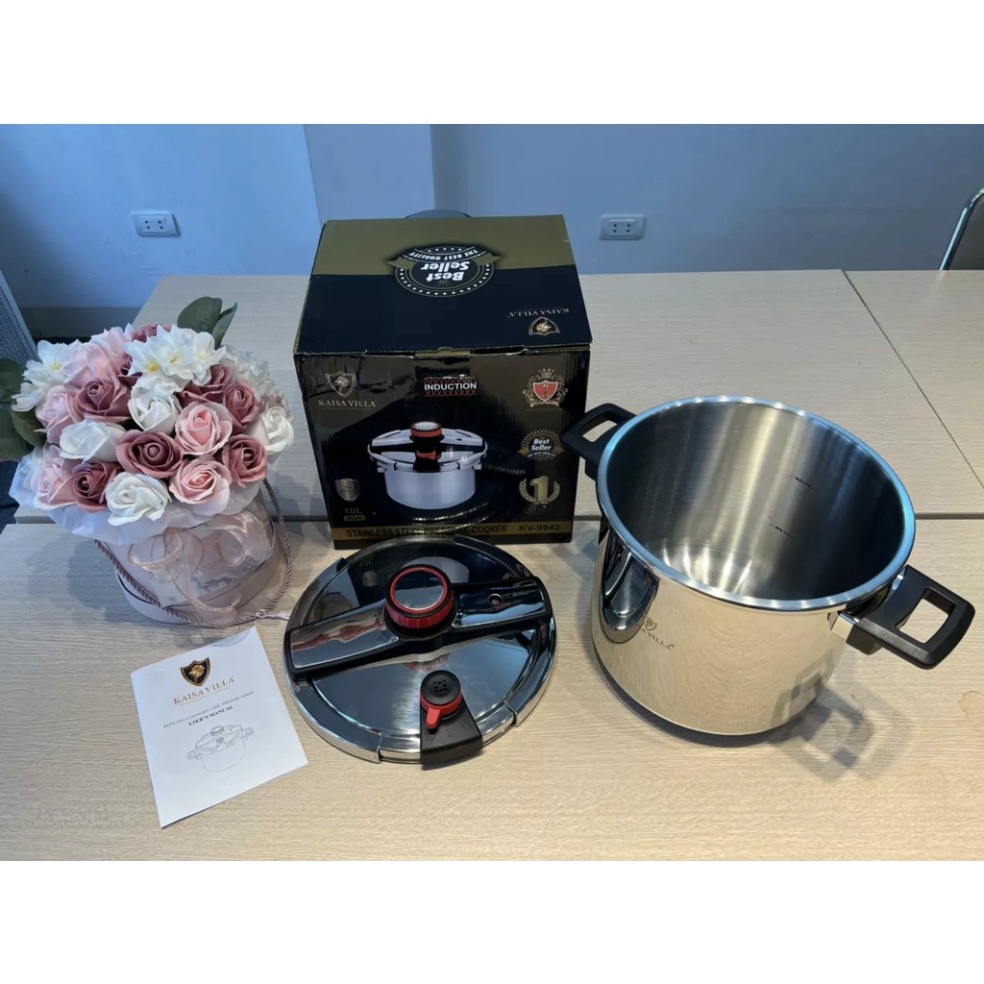 Nồi Áp Suất Kaisa Villa 6L/8L Inox 304 Dùng Được Cho Mọi Loại Bếp | Shopee Việt Nam