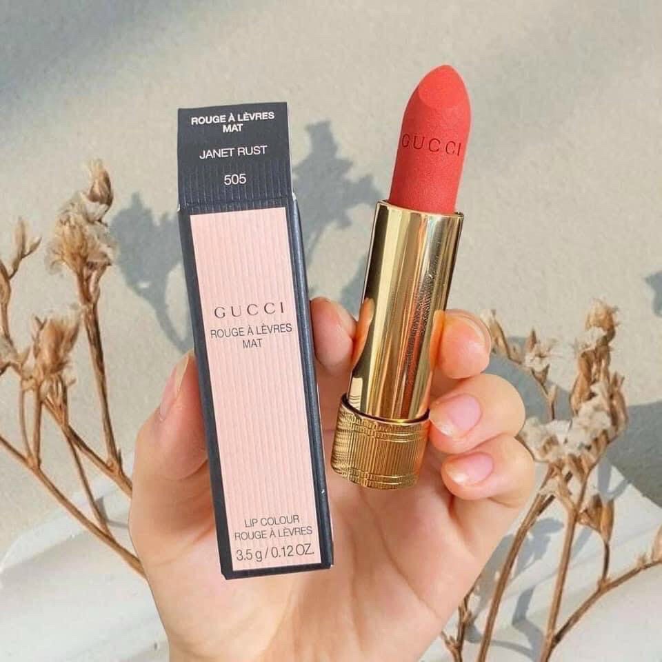 [CHÍNH HÃNG] Son GUCCI MATTE 25, 208, 505 | Shopee Việt Nam