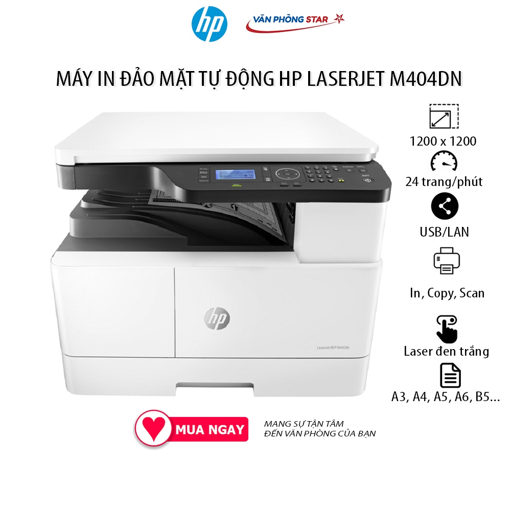 Máy in đa chức năng HP LaserJet M440dn - Máy in A3 đảo mặt, Copy, Scan ...