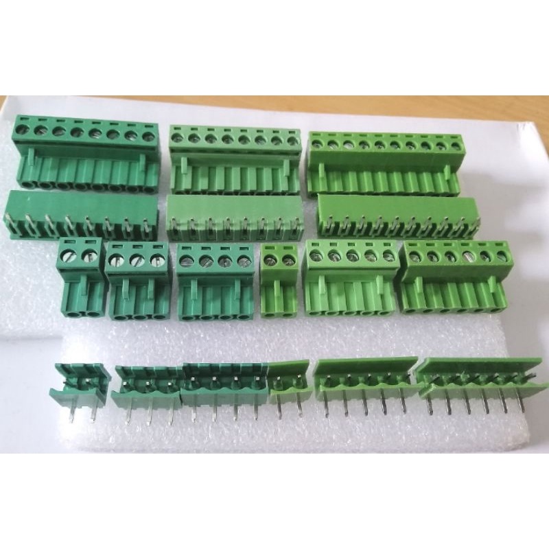 Cọc nguồn cầu đấu xanh 5.08 Pluggable Terminal Block 5.08mm 2P-10P | Shopee Việt Nam
