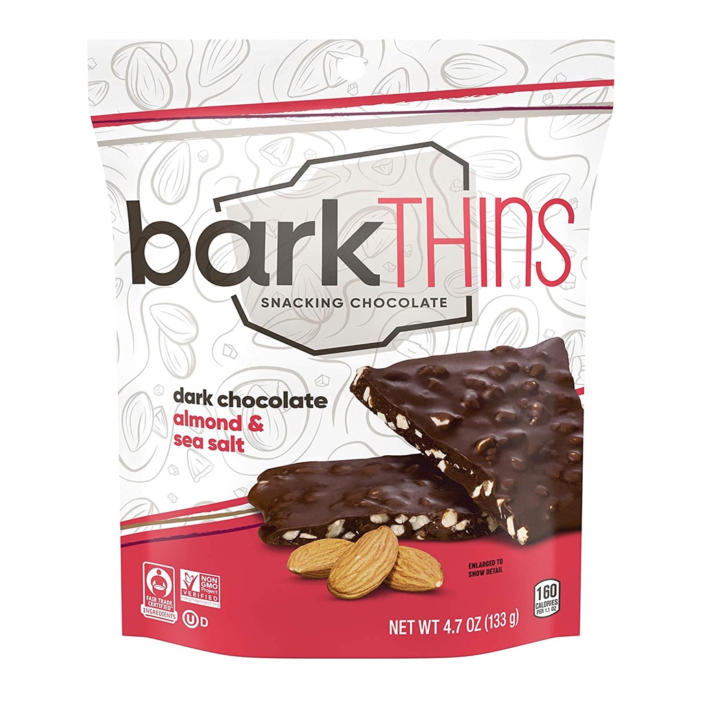 SOCOLA ĐEN HẠT HẠNH NHÂN - MUỐI BIỂN barkTHINS Dark Chocolate Almond ...