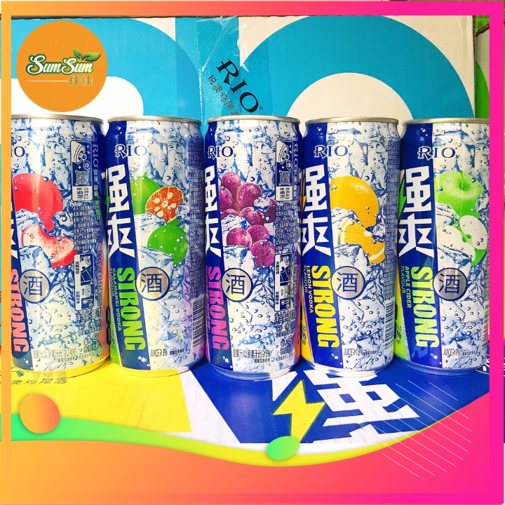 Nước Trái Cây Rio Strong Lon 330 ml 🥂NGON VÀ THƠM🥂Nước Hoa Quả Cocktail ...