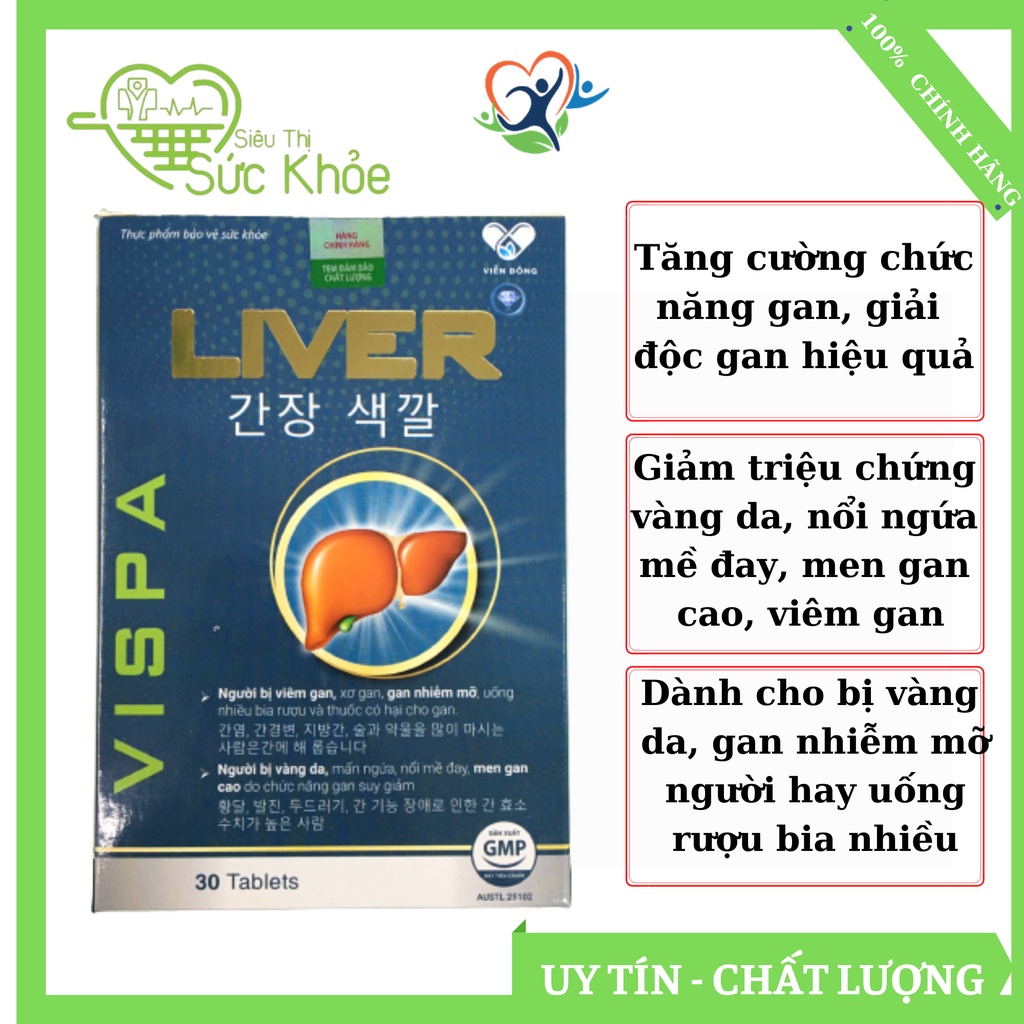 Bổ gan Liver Hàn Quốc, giải đôc gan, mát gan, tăng cường chức năng gan ...