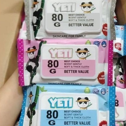 (YETI 80GR) Khăn Giấy Ướt YeTi Thái Lan Không Mùi 80gr | Shopee Việt Nam