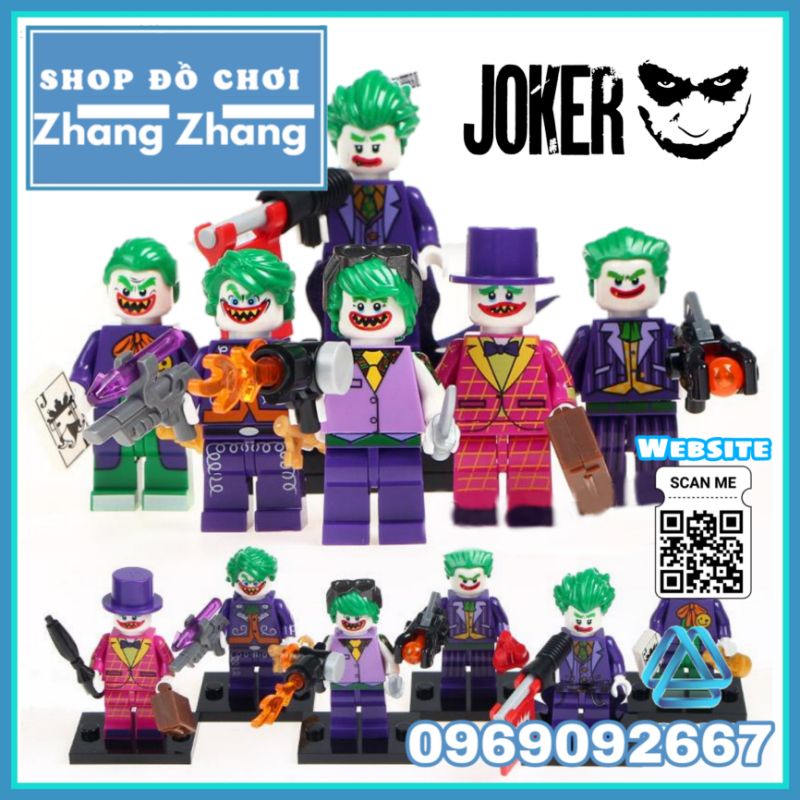 Đồ chơi Xếp hình tên hề Joker Miniman Clown Series Minifigures Decool ...