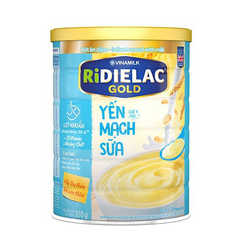 Bột ăn dặm Vinamilk Ridielac Gold Yến Mạch Sữa - Hộp giấy 200g - Hộp ...