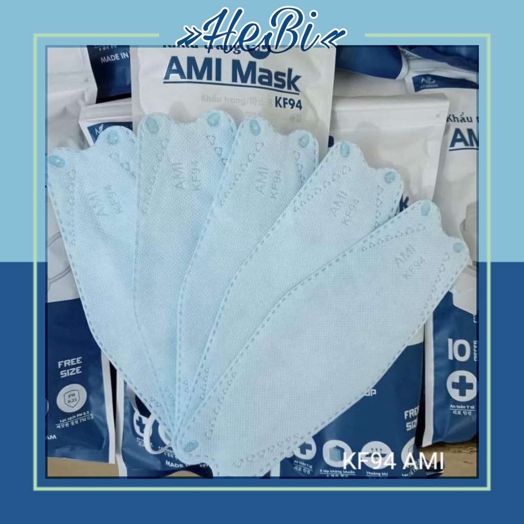 Thùng 300 chiếc khẩu trang Ami Mask KF94 4D khẩu trang cá tiêu chuẩn ...