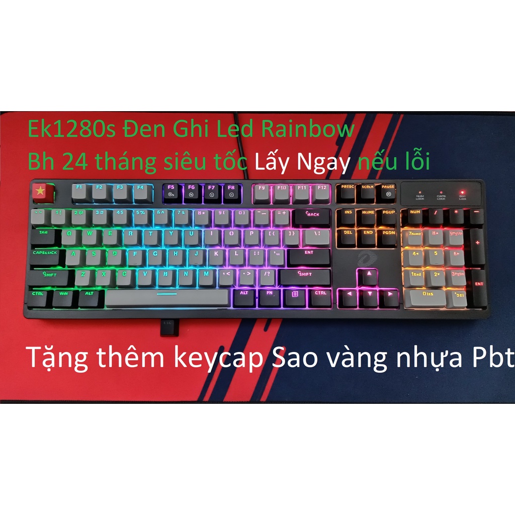 Giá siêu sốc Phím cơ Dareu EK1280s led 7 màu | Shopee Việt Nam