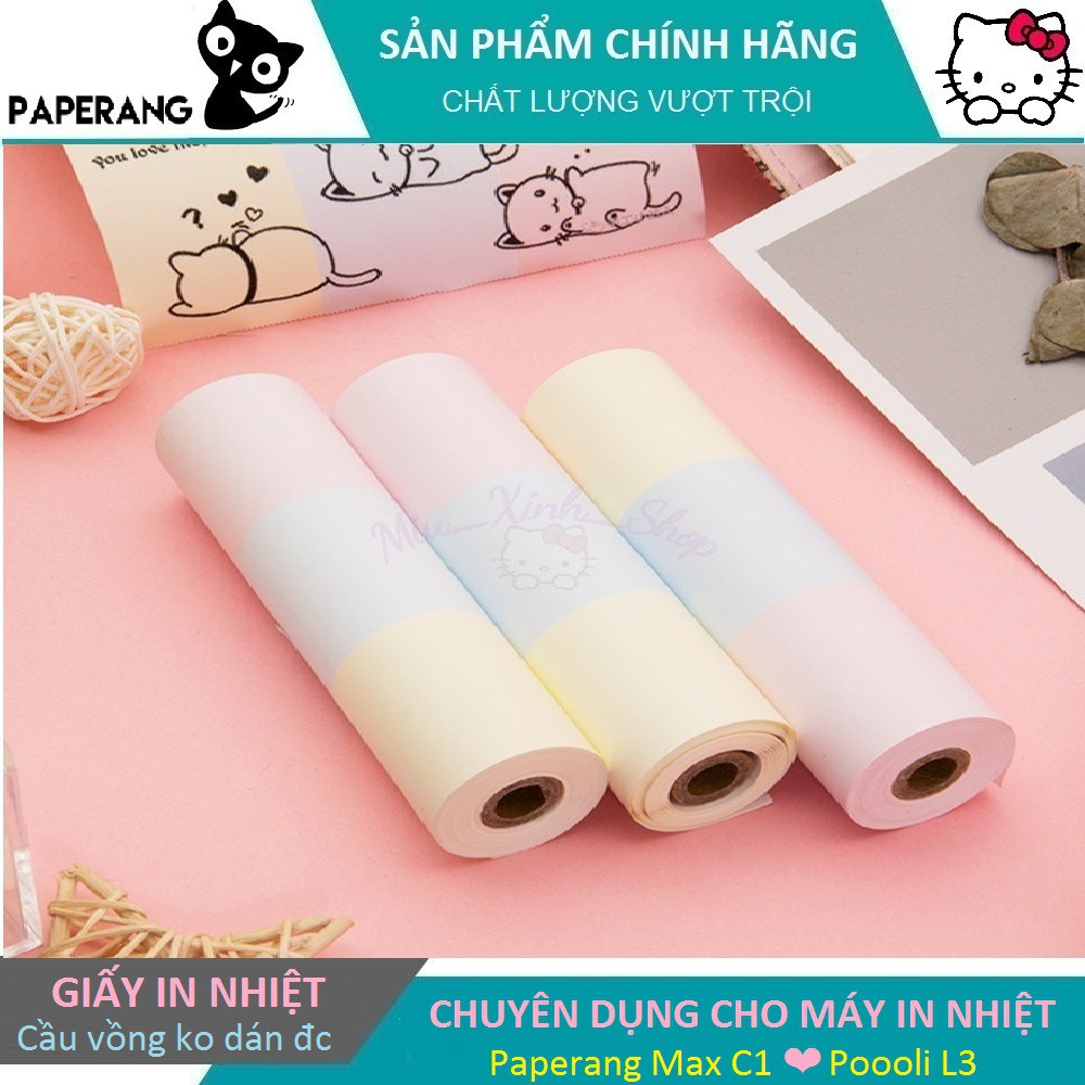 Chính hãng Tất cả giấy in nhiệt KT 107*30 - 110x30mm cho Poooli L3 ...