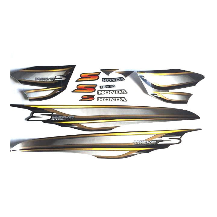 Bộ tem xe Wave S100 màu đen | Shopee Việt Nam