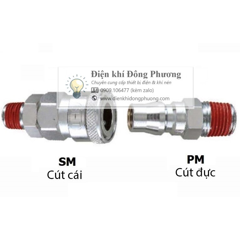 [Đơn tối thiểu 30k] Bộ khớp nối đực cái SM PM ren ngoài. | Shopee Việt Nam