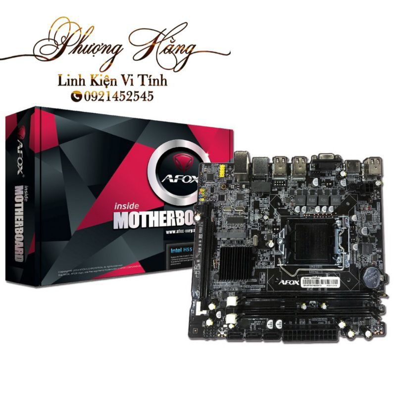 Bo mạch chủ - MAINBOARD AFOX H55 - Main chính hãng BH 36 tháng | Shopee ...