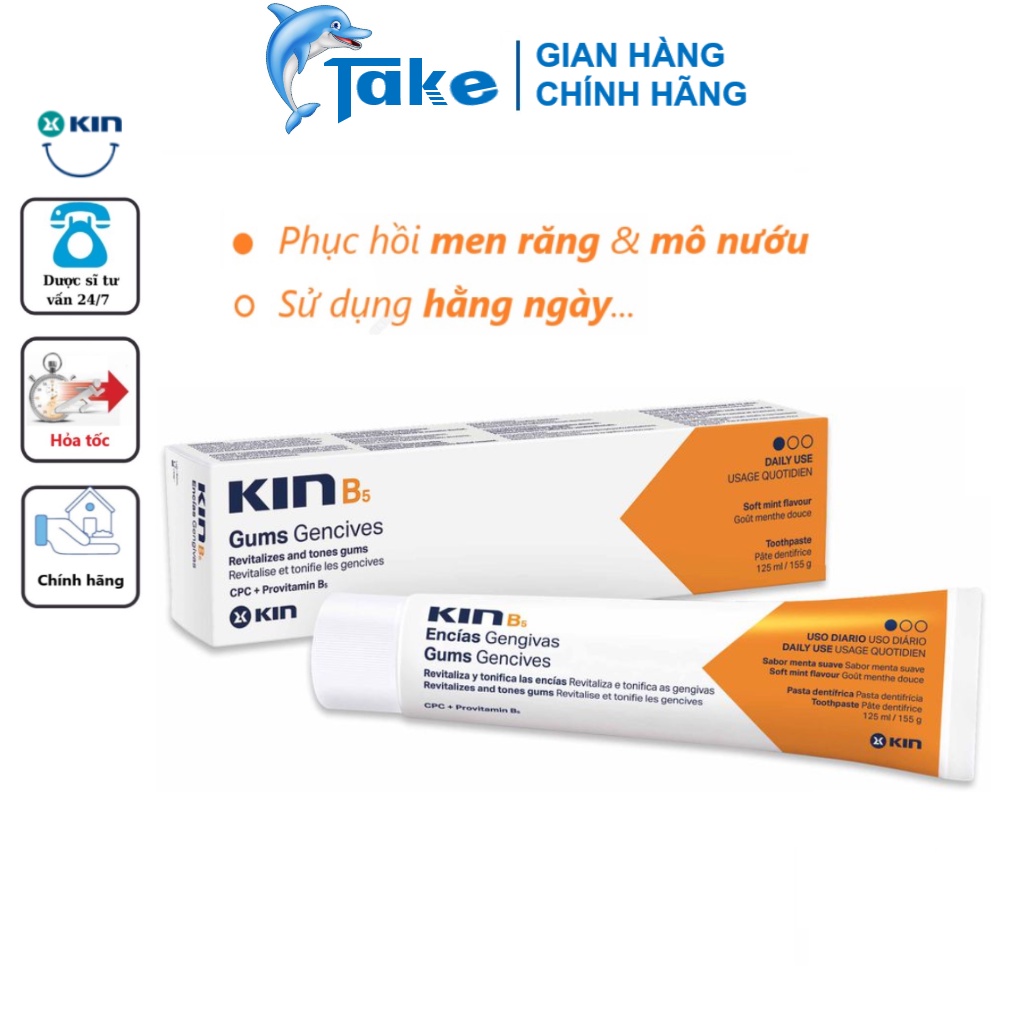 TAKE Store | Kin B5 - Kem Đánh Răng Phục Hồi 155g - PHỤC HỒI MÔ NƯỚU ...