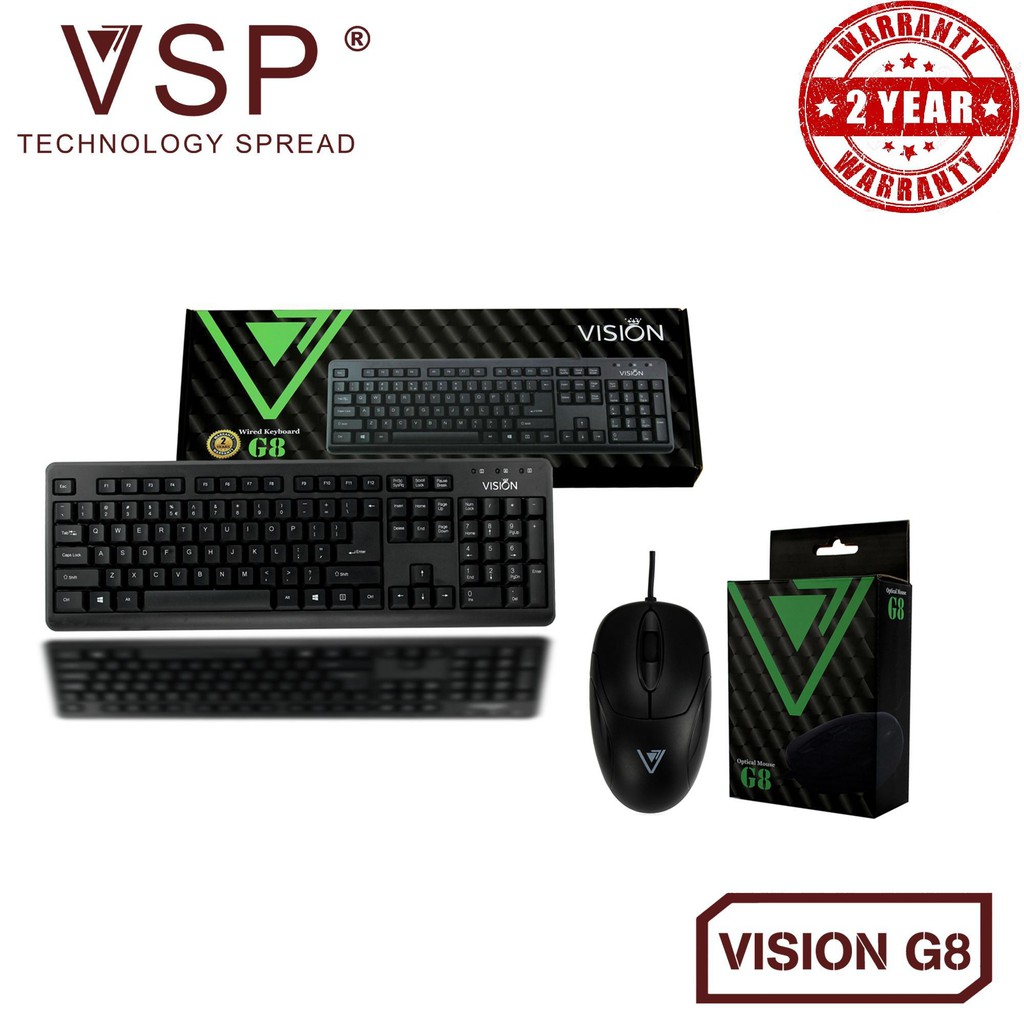 combo Bàn Phím + Chuột Vision G8 | Shopee Việt Nam