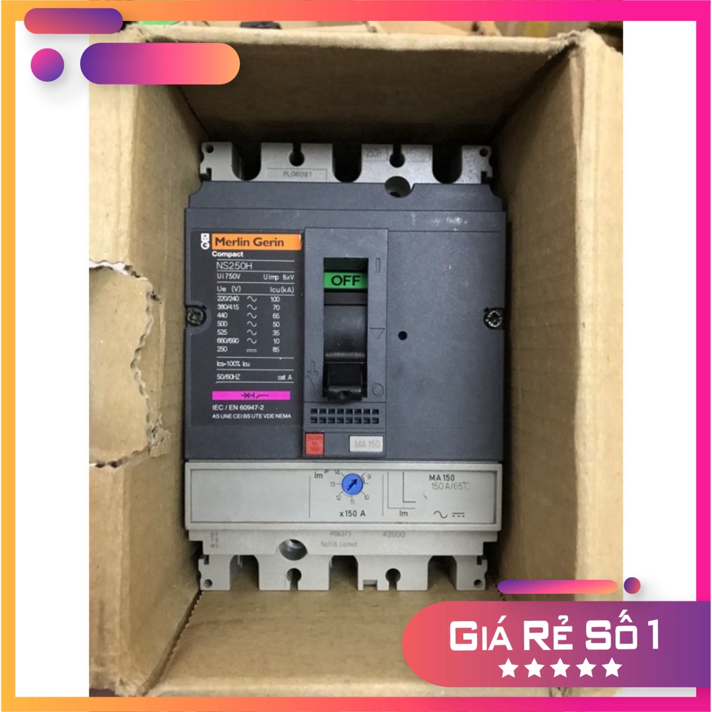 Aptomat Schneider NS250H MA150 150A 3P 750V 70kA | Shopee Việt Nam