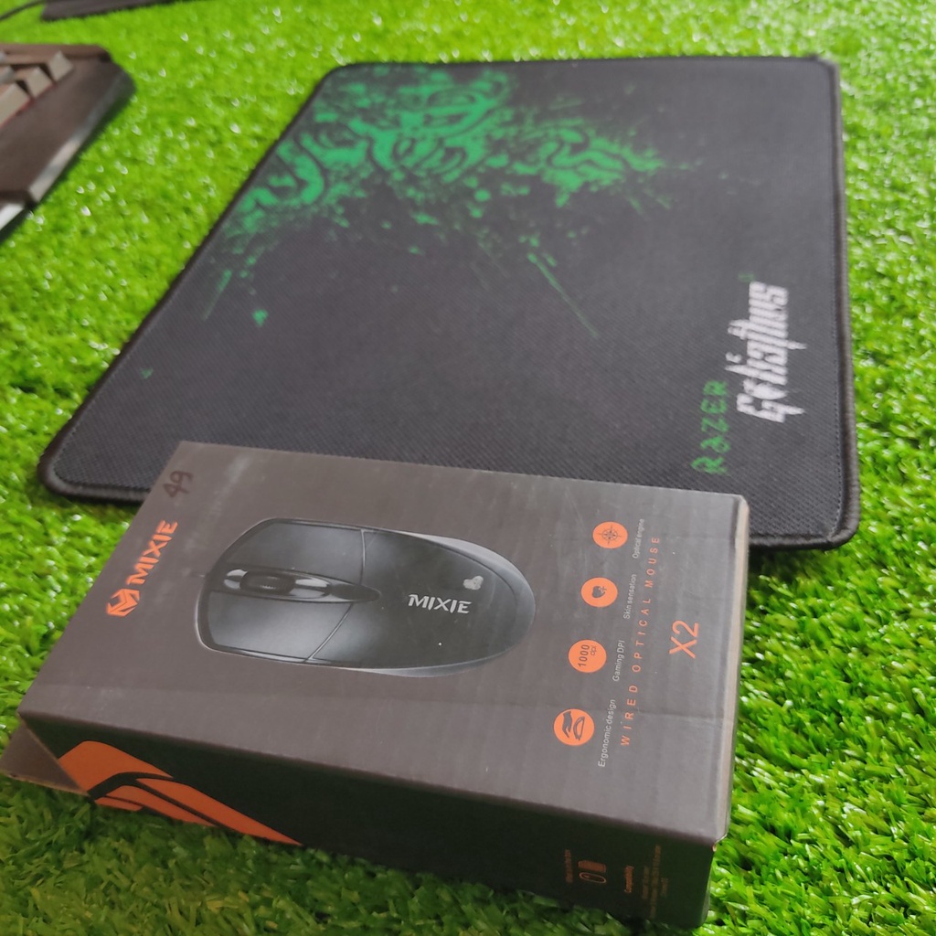 Combo chuột Mixie x2 có dây + lót chuột xc-x7 | Shopee Việt Nam