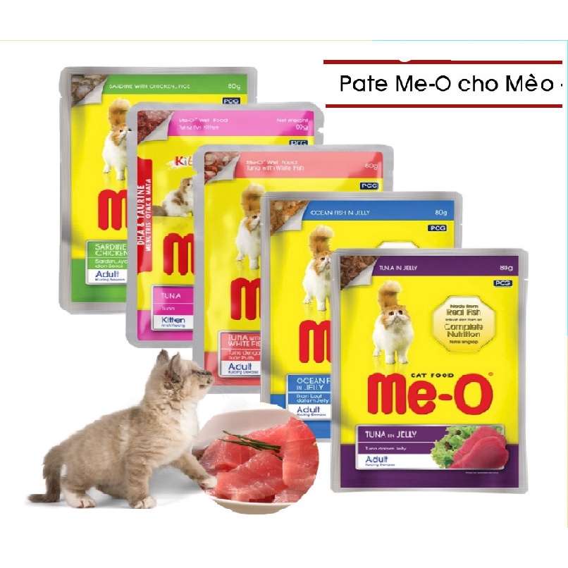Pate mèo Me-o 80g - Pate cho mèo con, mèo lớn đầy đủ dinh dưỡng ...