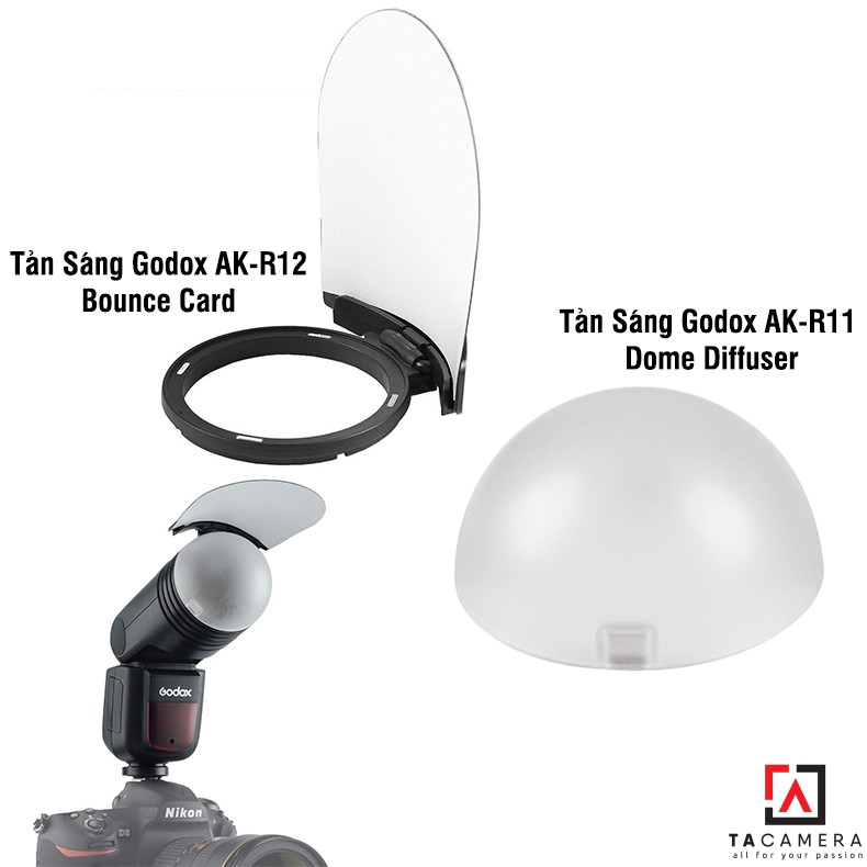 Combo Tản Sáng Godox AK-R12 Bounce Card + AK-R11 Dome Diffuser | Shopee ...