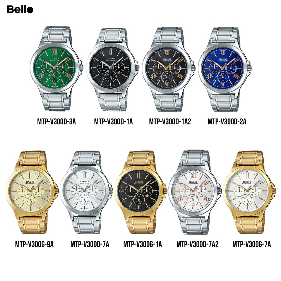 Đồng hồ Casio Nam MTP-V300 chính hãng bảo hành 1 năm Pin trọn đời ...
