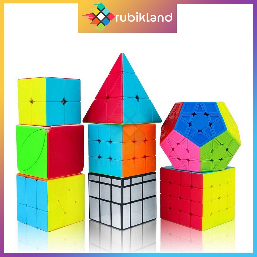 Rubik Bright Color 2x2 3x3 4x4 5x5 Pyraminx Megaminx Đồ Chơi Trí Tuệ ...