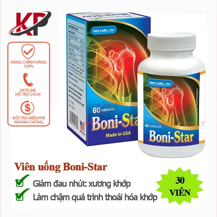 [CHÍNH HÃNG] Boni-Star – Giảm đau xương khớp cấp và mãn tính, thoát hóa ...