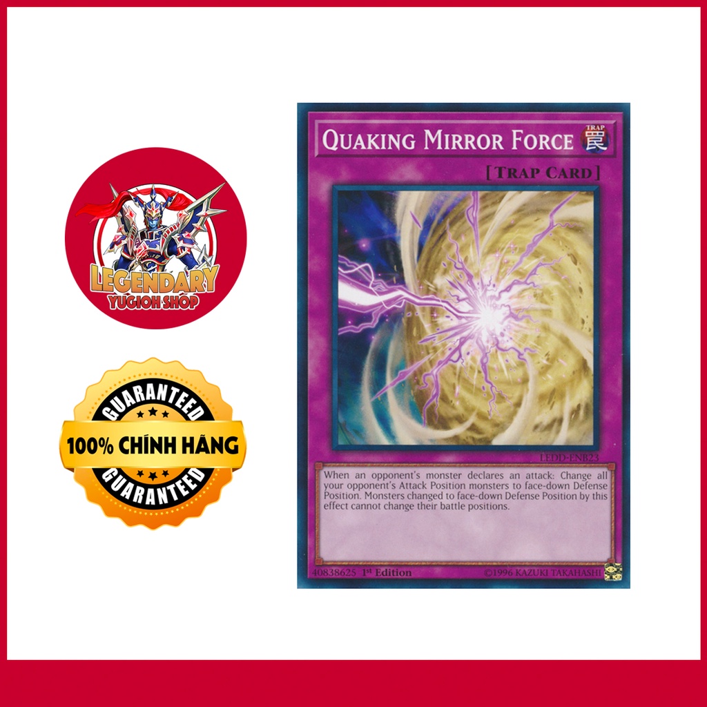 [Thẻ Bài Yugioh Chính Hãng] Quaking Mirror Force | Shopee Việt Nam