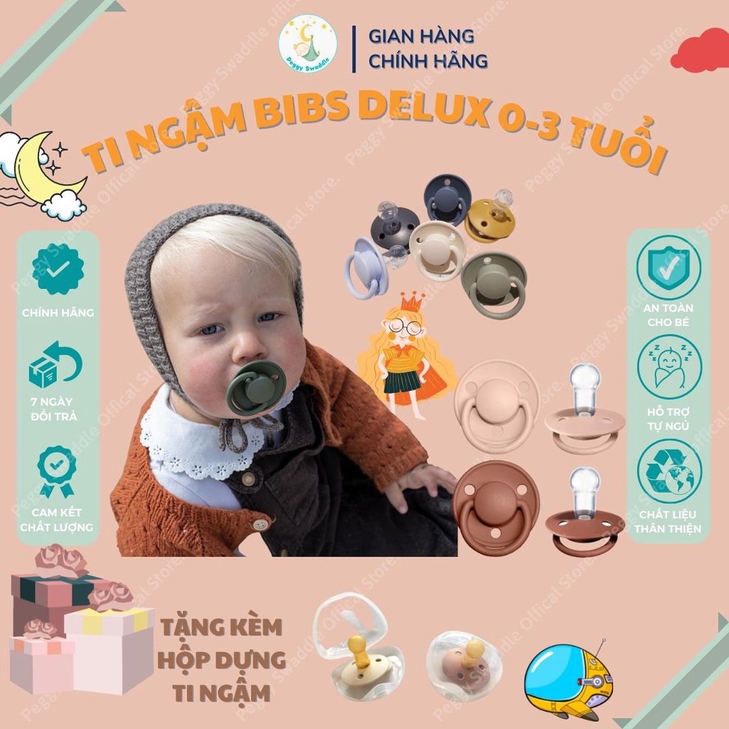 (SILICONE) Ti Ngậm, Ti Giả BIBS. FRIGG Chính Hãng Đan Mạch Cao Cấp ...