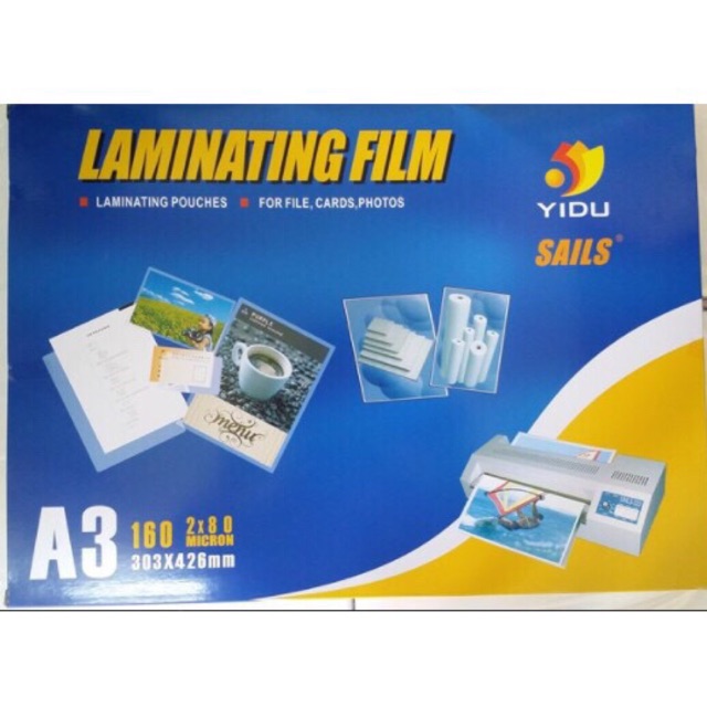 Giấy ép plastic A3 / Nhựa ép plastic A3 80mic ( hộp 100 tờ ) | Shopee Việt Nam