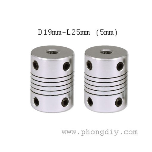 Khớp nối trục mềm encoder lỗ trục 2 đầu 5-5mm (tặng kèm lục giác ...