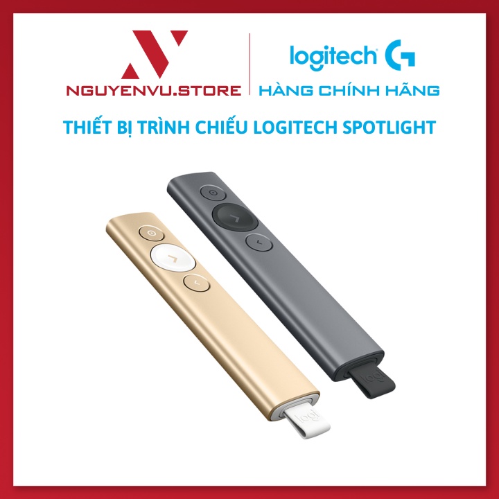 Bút Thiết Bị Trình Chiếu Logitech Spotlight USB Bluetooth Hàng Chính ...