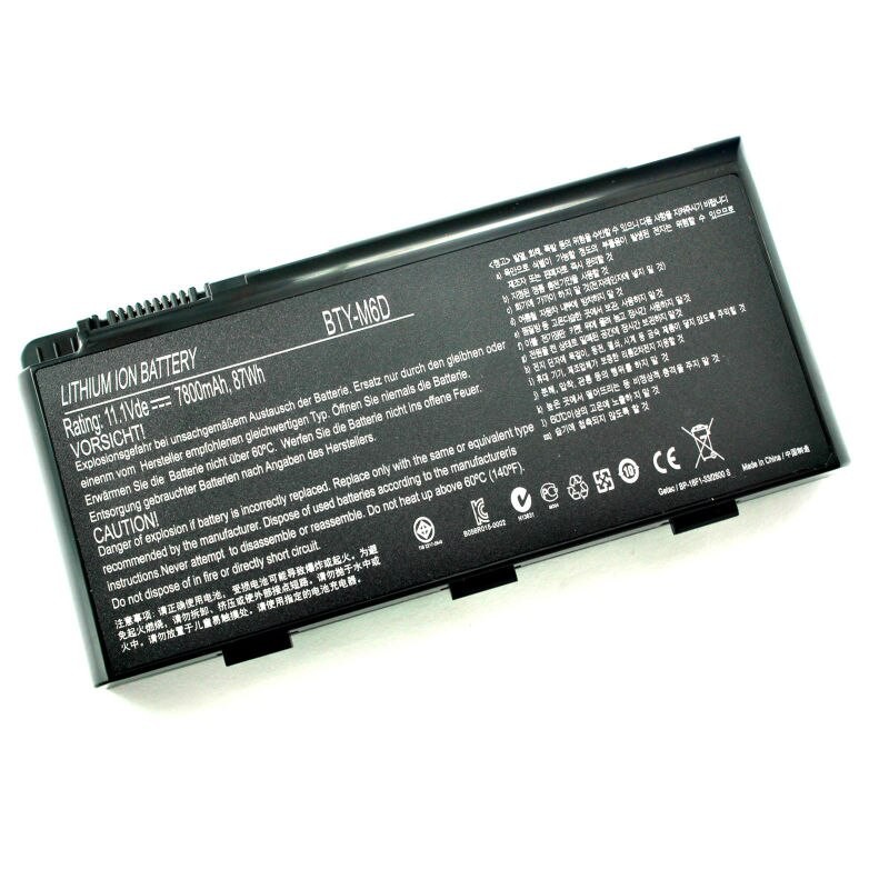 PIN [ZIN] LAPTOP MSI BTY-M6D GT660 GT663 GT670 GT680DX GT683R GT683 ...