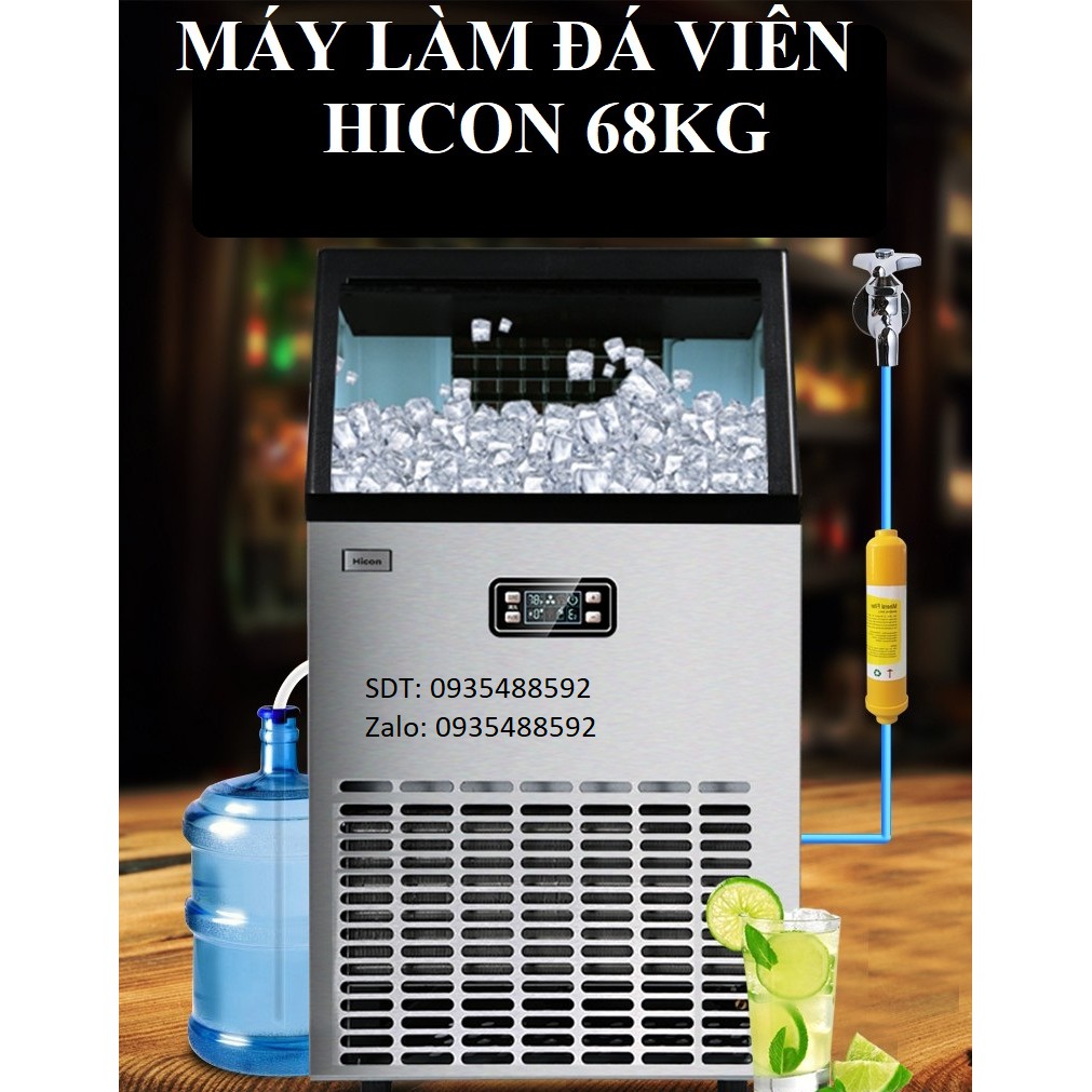 Máy làm đá viên Hicon 68kg HZB 60-Hàng chính hãng-Bảo hành 12 tháng ...