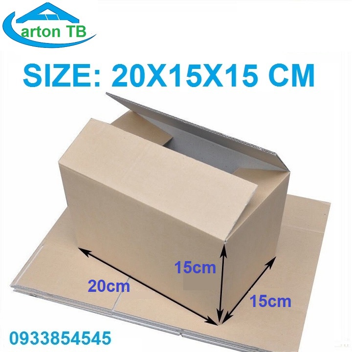 BỘ 50 THÙNG CARTON 20X15X15 GIAO HÀNG MIỄN PHÍ | Shopee Việt Nam