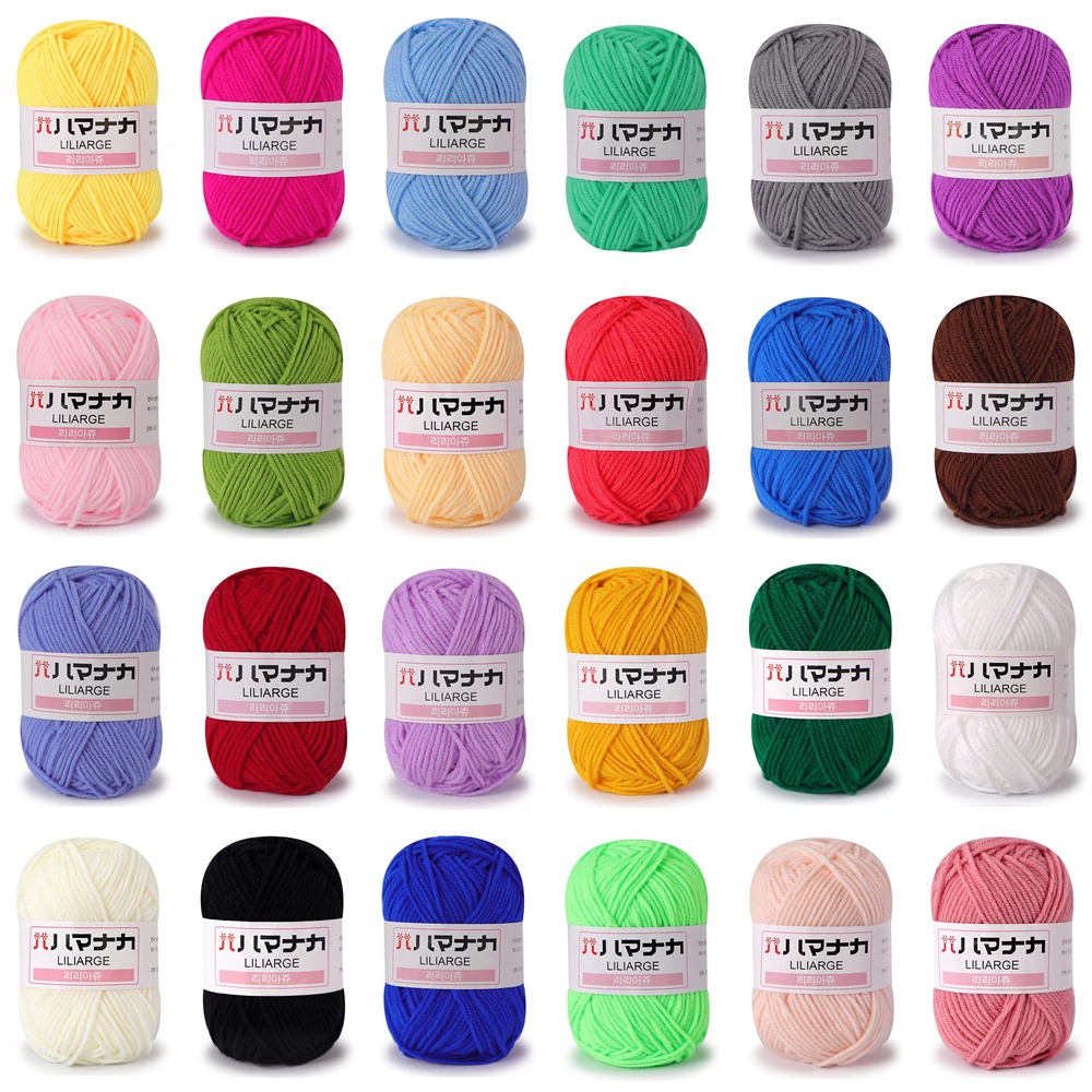 Cuộn Len Cotton Sữa 4 Lớp Chất Lượng Cao Dùng Đan Khăn Choàng Mũ Áo Len ...