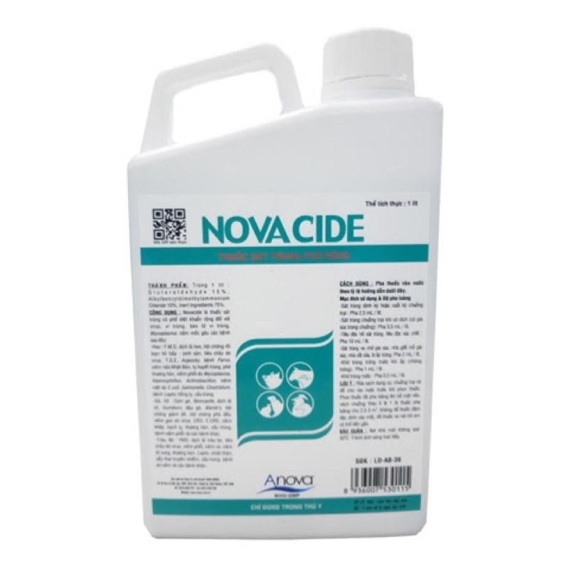 Novacide dung dịch sát trùng mở rộng can 1 lít | Shopee Việt Nam