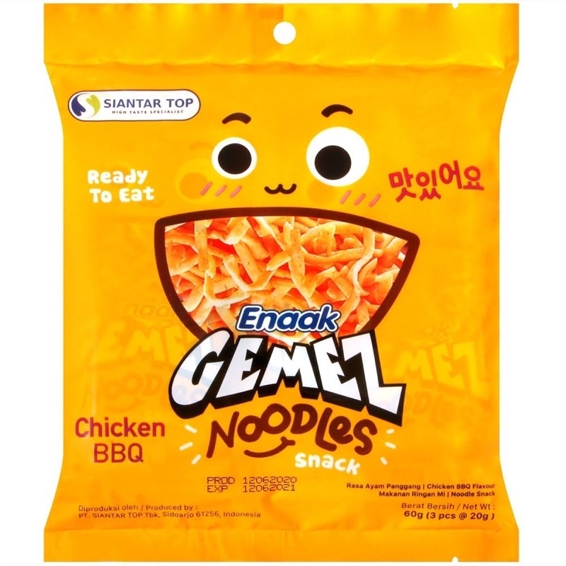 Snack Mì Hương Gà BBQ Enaak Gemez Noodles (Túi 60g) | Shopee Việt Nam