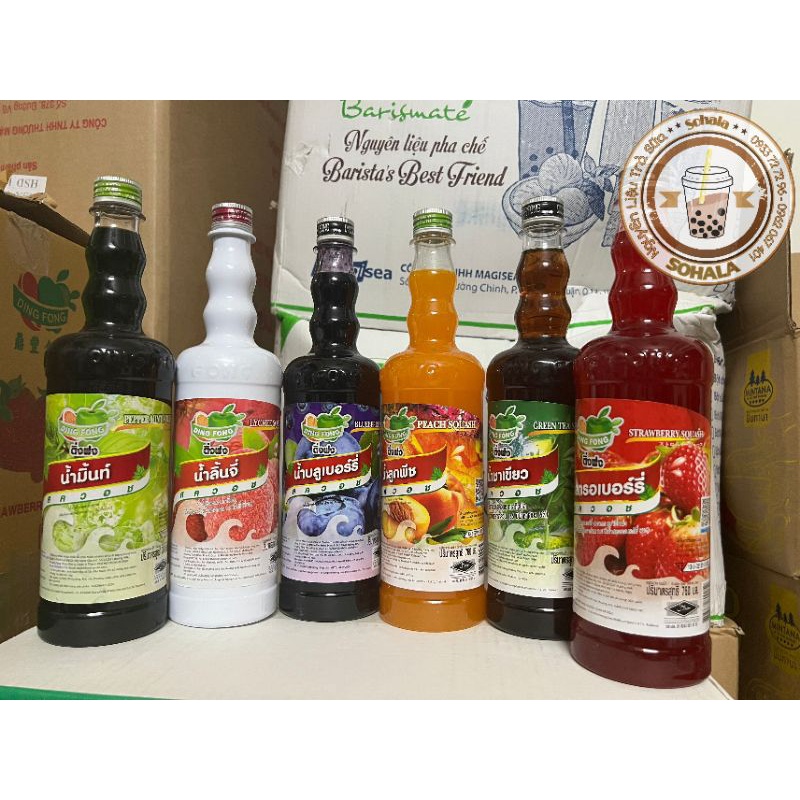 Siro Dingfong Thái Lan nắp thiếc chai 760ml | Shopee Việt Nam
