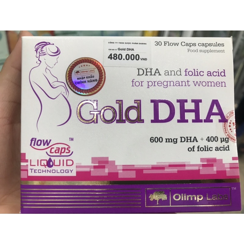 Chela Gold DHA. Viên uống bổ sung DHA và Acid Folic cho phụ nữ mang ...