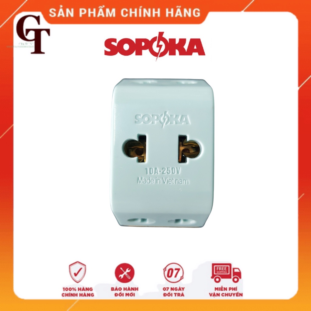 Đầu Nối Chia Điện Đa Năng 3 Cửa SOPOKA P11X Chịu Tải 2200W | Shopee Việt Nam
